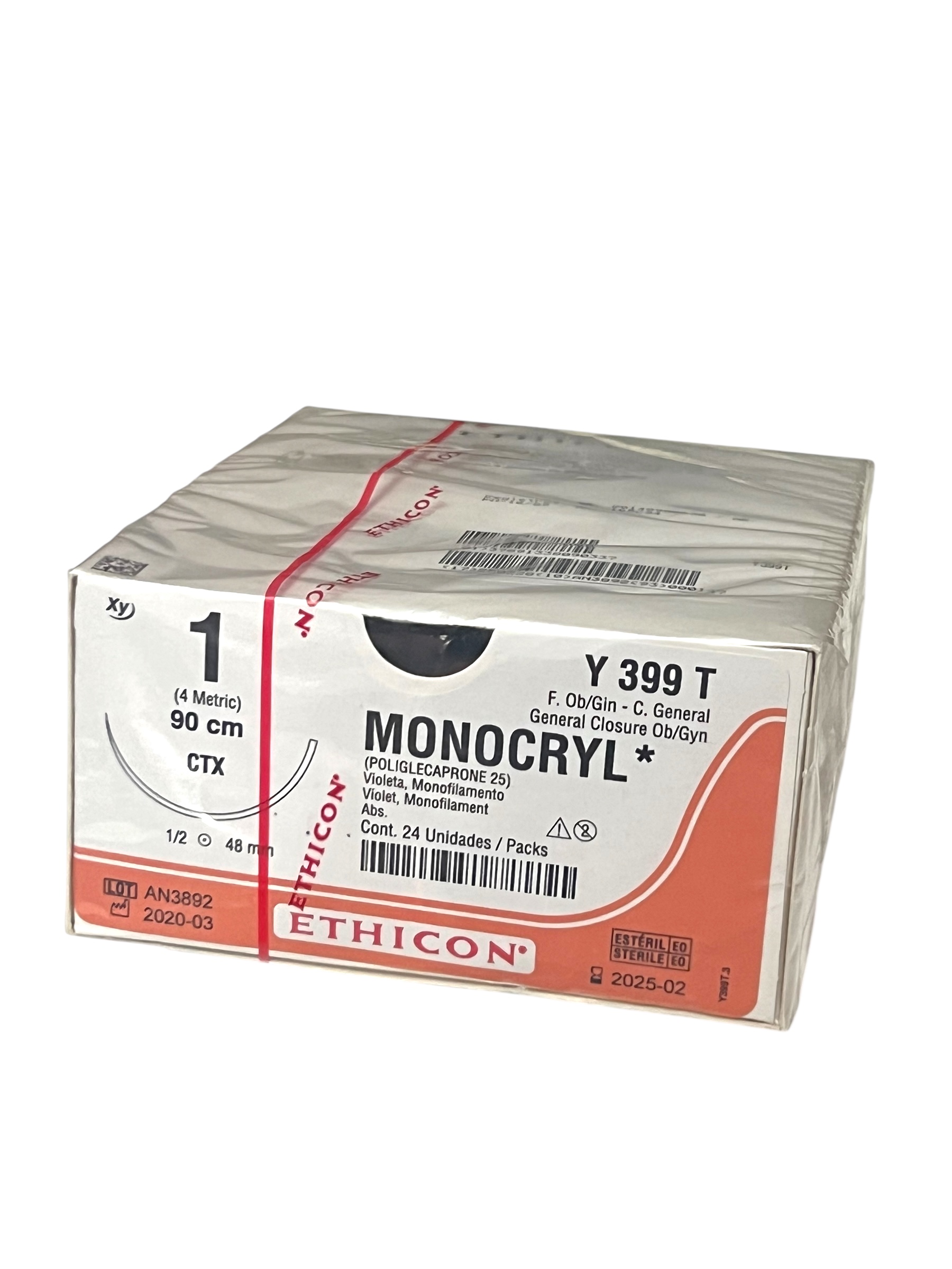 SUTURA MONOCRYL # 1 Caja x 24 sobres – AlivetFarma